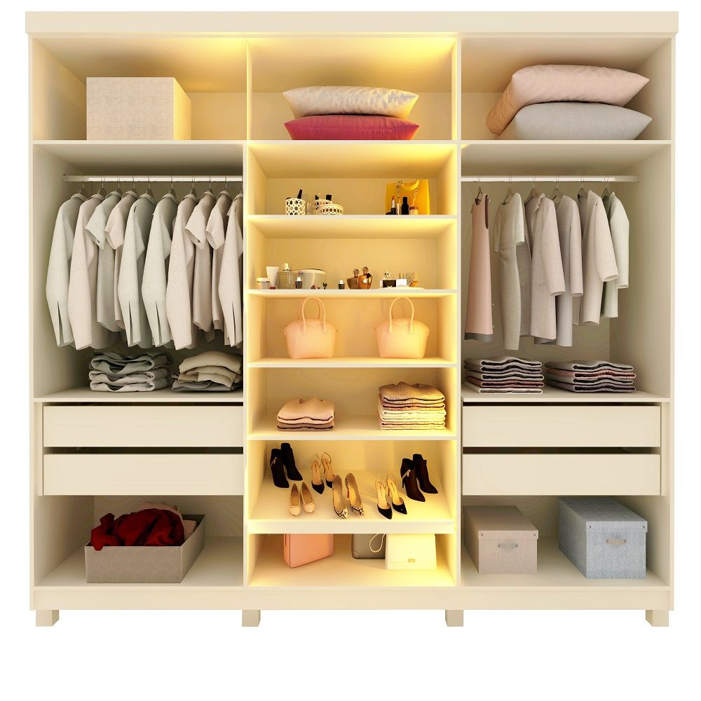 Guarda Roupas Roupeiro Casal Gelius Imperatriz 06 portas com 02 portas ...